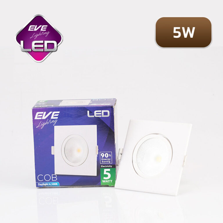 ดาวไลท์ LED EVE COB Square 5W - ENRICH LIGHTING ศูนย์รวม หลอดไฟ LED ...